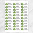Adorable Green Frog Address Labels - Printable at Printable Planning ...