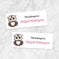 Adorable Owl Name Labels for School Supplies - Printable at Printable ...