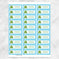 Cute Frog Blue Background Address Labels - Printable at Printable ...