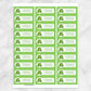 Cute Frog Green Background Address Labels - Printable at Printable ...