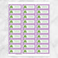 Cute Frog Purple Background Address Labels - Printable at Printable ...