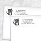 Cute Gray Cat Address Labels - Printable at Printable Planning for only ...
