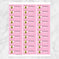 Cute Pink Bee Bookplate Labels for Name Labeling Books - Printable at ...