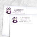 Cute Purple Owl Address Labels - Printable at Printable Planning for ...