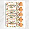 Personalized Pumpkin and Leaves Bookmarks - Printable at Printable ...