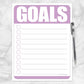 Goals - Purple Full Page and Half Page Checklists - Printable at ...