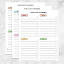 Modern Yearly Dates to Remember Pages - Printable at Printable Planning ...