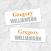 Name Labels Orange and Gray for School Supplies - Printable – Printable ...