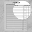 Printable Party RSVP List | Guest List & Headcount Tracker – Printable ...