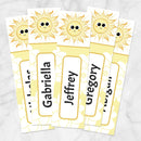 Personalized Happy Sun Bookmarks - Printable at Printable Planning for ...