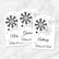 Black Snowflake Personalized Gift Tags | Editable Printable PDF ...
