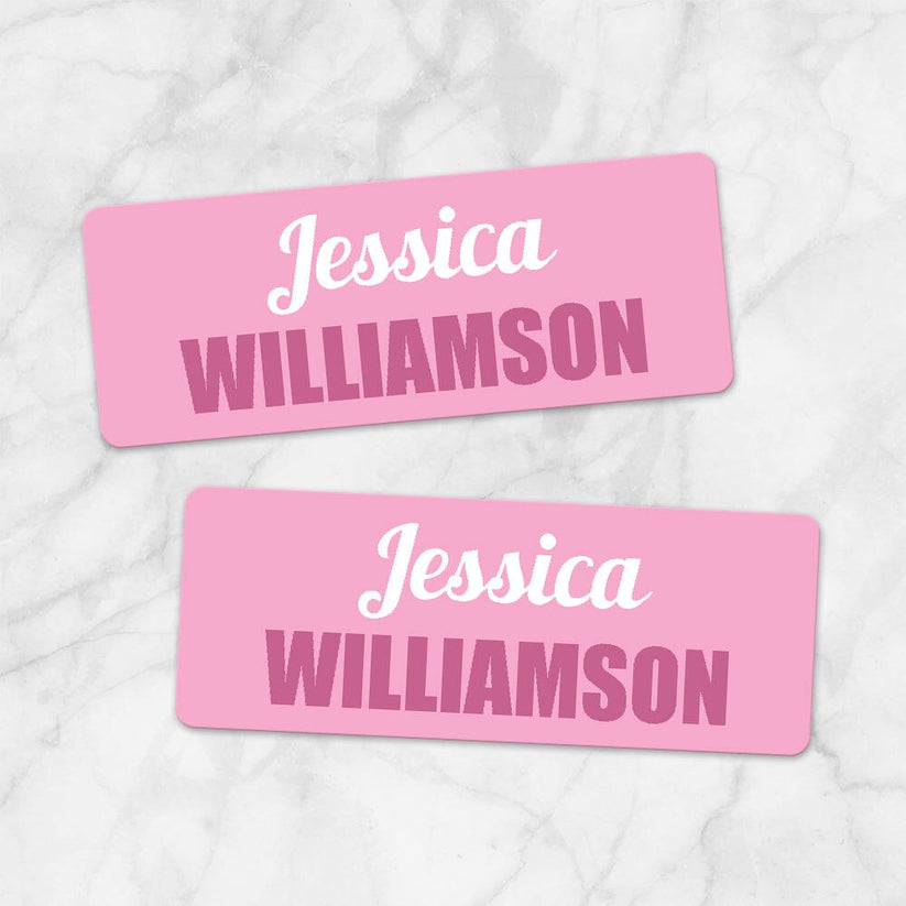 Pink Name Labels for School Supplies - Printable – Printable Planning