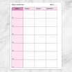 Pink Weekly Lesson Plan Pages | Printable Teacher Planner PDF ...