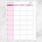 Pink Weekly Lesson Plan for Teachers, School Planning Pages - Printable ...