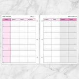 Pink Weekly Lesson Plan Pages | Printable Teacher Planner PDF ...