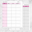 Pink Weekly Lesson Plan Pages | Printable Teacher Planner PDF ...