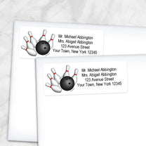 Pins and Ball Bowling Address Labels - Printable – Printable Planning