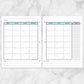 Teal Monthly and Weekly Calendar Planner Pages - Printable at Printable ...