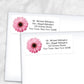 Pretty Personalized Pink Daisy Address Labels - Printable at Printable Planning for only 5.95