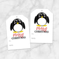 Cute Penguin Merry Christmas Gift Tags - Printable at Printable ...