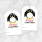 Cute Penguin Merry Christmas Gift Tags - Printable at Printable ...