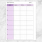 Purple Weekly Lesson Plan for Teachers, School Planning Pages ...