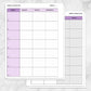 Purple Weekly Lesson Plan for Teachers, School Planning Pages ...