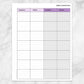 Purple Weekly Lesson Plan for Teachers, School Planning Pages ...