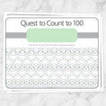 Quest to Count to 100 - BUNDLE of 4 Kids Counting Sheets - Printable at ...