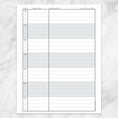 Scheduling Sheet with Notes - Printable at Printable Planning for only 5.95