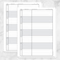Scheduling Sheet with Notes - Printable at Printable Planning for only 5.95
