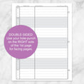 Scheduling Sheet with Notes - Printable at Printable Planning for only 5.95