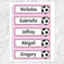 BUNDLE: Personalized Soccer Ball Bookmarks - Printable at Printable ...