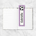 Personalized Purple Soccer Bookmarks | Printable PDF – Printable Planning