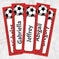 Personalized Red Soccer Ball Bookmarks - Printable at Printable ...