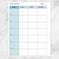 Turquoise Weekly Lesson Plan for Teachers, School Planning Pages ...