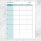 Turquoise Weekly Lesson Plan for Teachers, School Planning Pages ...