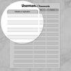 Usernames and Passwords List | Printable Login Tracker PDF – Printable ...