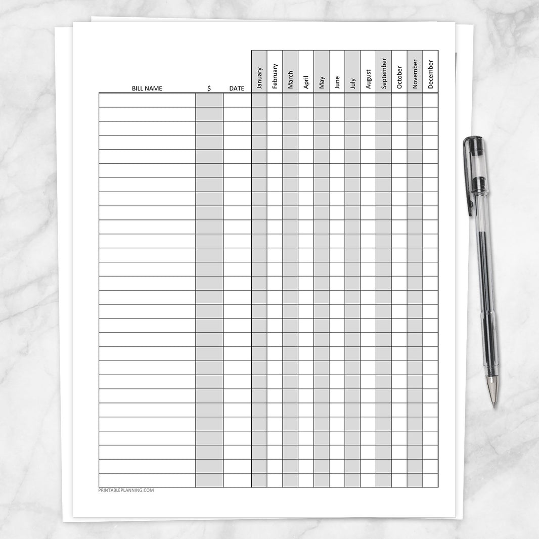 Printable Financial Sheets | Budget, Bills, Savings, and Debt ...