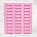 Pink Name Labels for School Supplies - Printable at Printable Planning ...