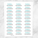 Name Labels Turquoise and Gray for School Supplies - Printable at ...