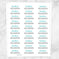 Name Labels Turquoise and Gray for School Supplies - Printable at ...