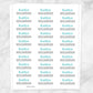 Name Labels Turquoise and Gray for School Supplies - Printable at ...