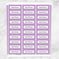 Purple Border Name Labels for School Supplies - Printable at Printable ...