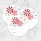 Red Snowflake Gift Tag Stickers - Printable at Printable Planning for ...